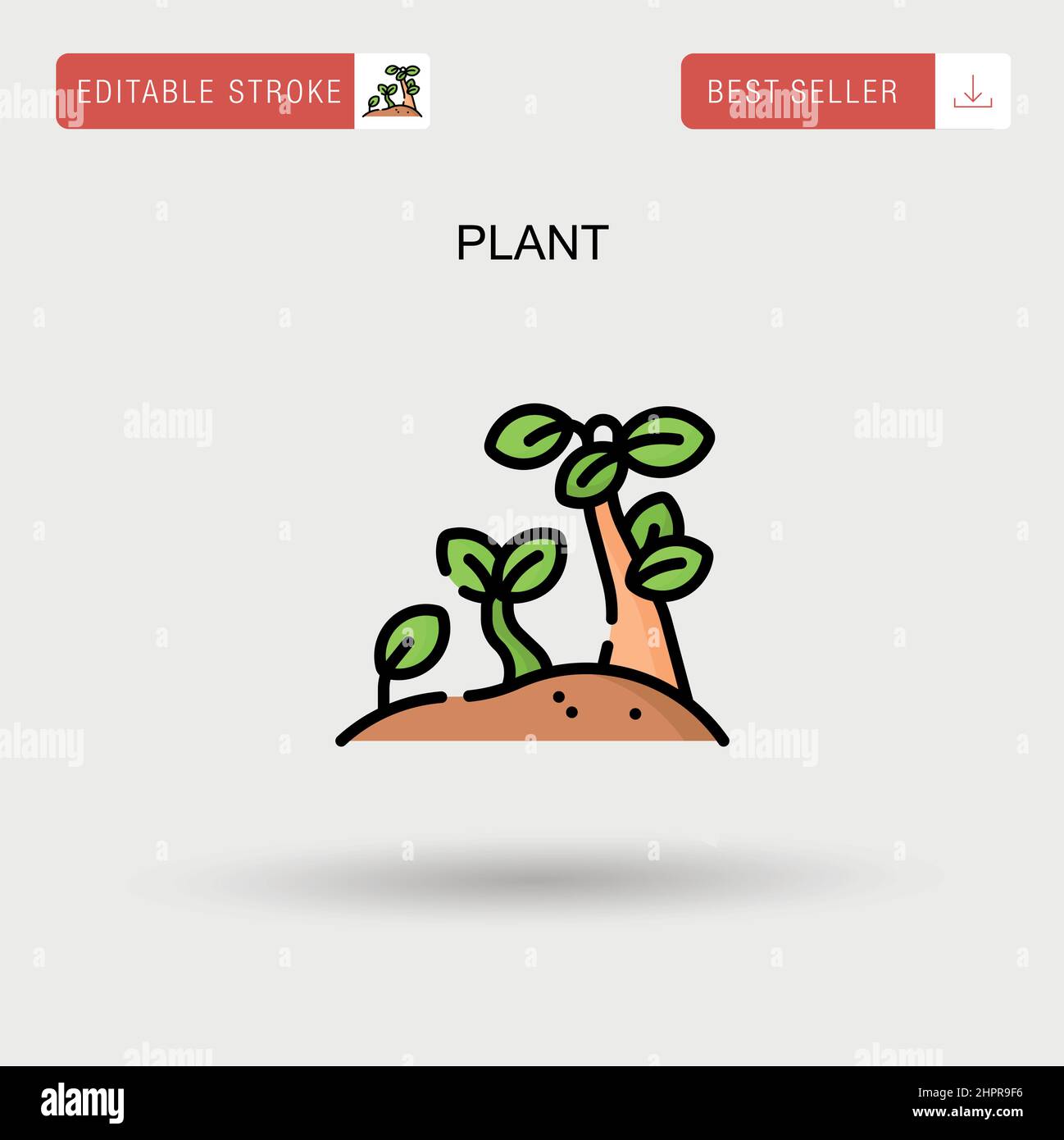Plant Simple vector icon Stock Vector Image & Art - Alamy