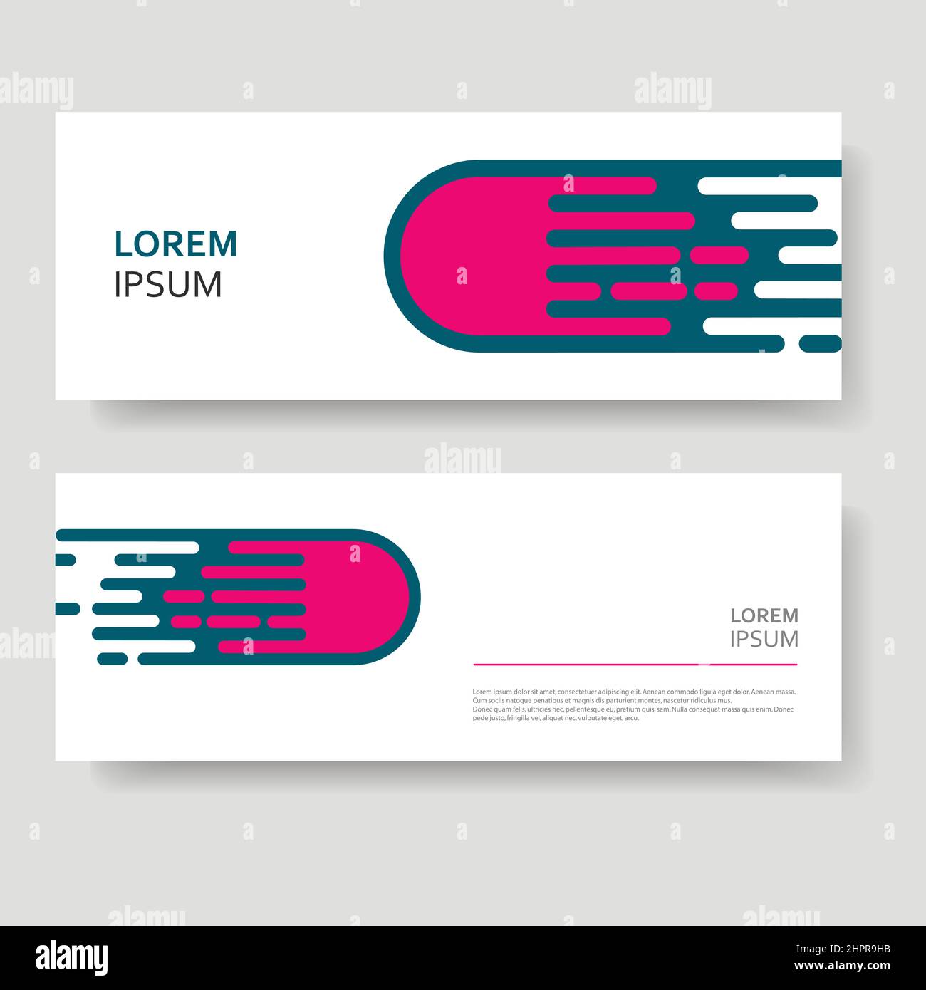 Abstract comet on horizontal banners Stock Vector Image & Art - Alamy