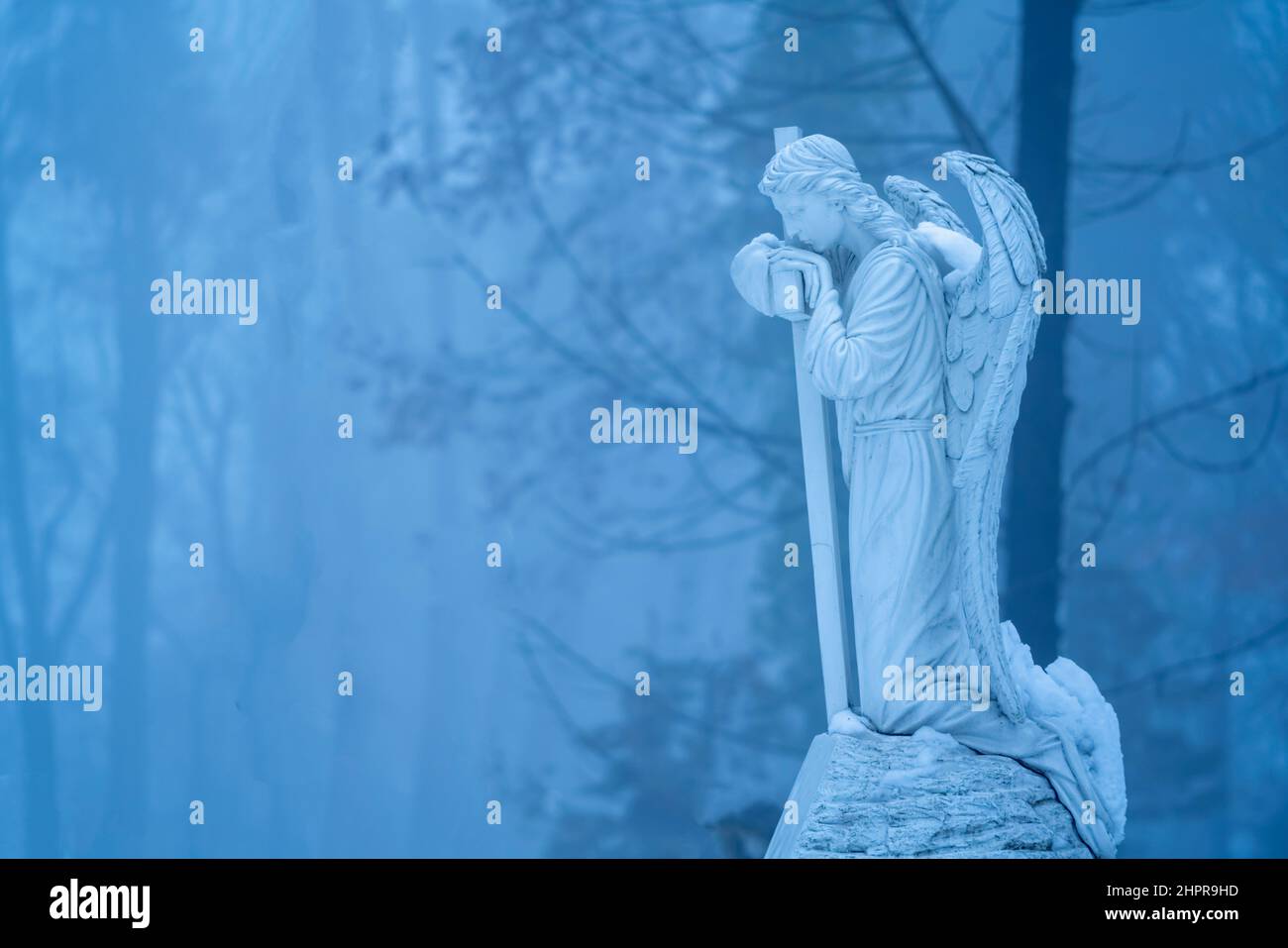 Sad angel flying hi-res stock photography and images - Alamy