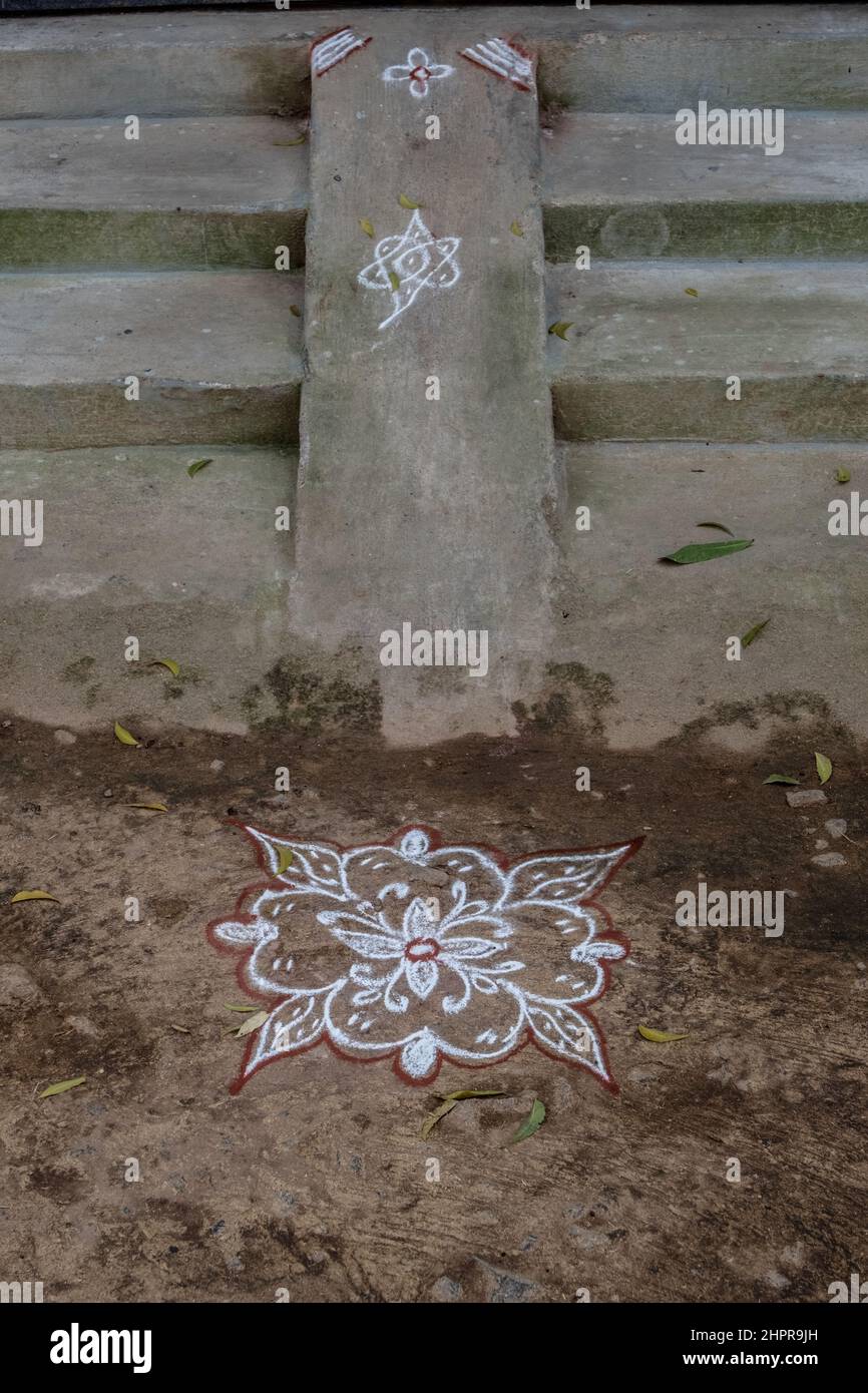Rangoli is an art originating in the Indian subcontinent, in which ...