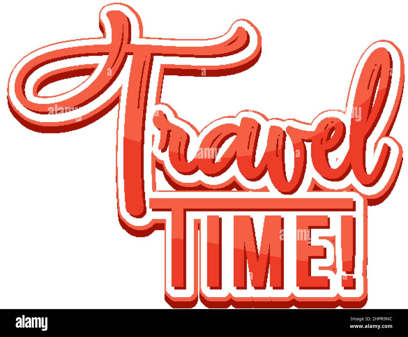 Travel Time typography design illustration Stock Vector Image & Art - Alamy