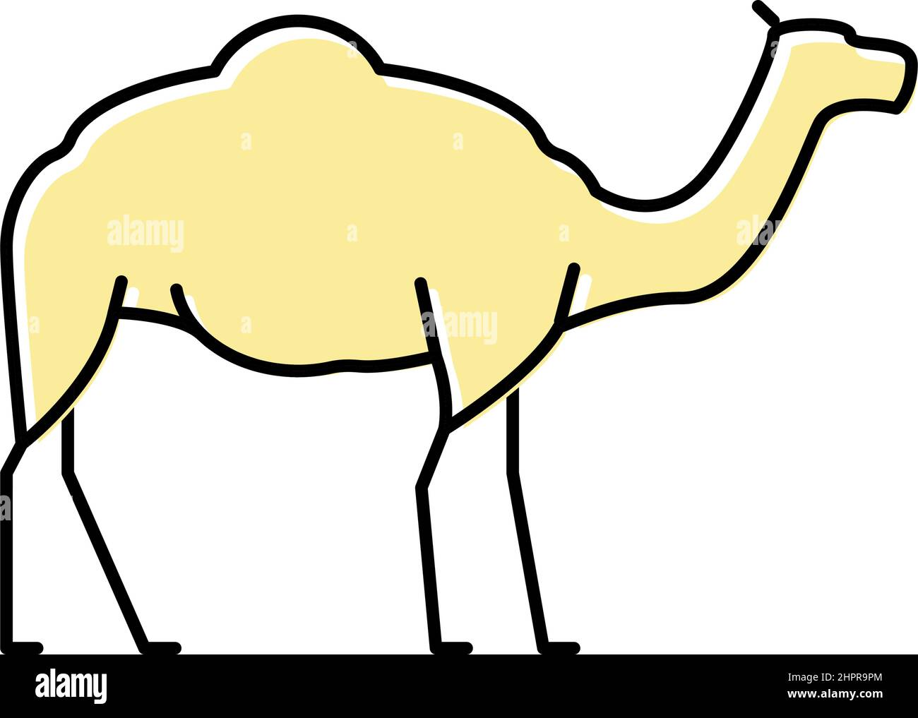 camel animal color icon vector illustration Stock Vector Image & Art ...