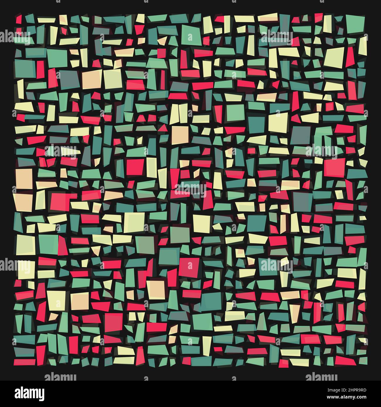 Abstract Offset Quads generative art background art illustration Stock ...