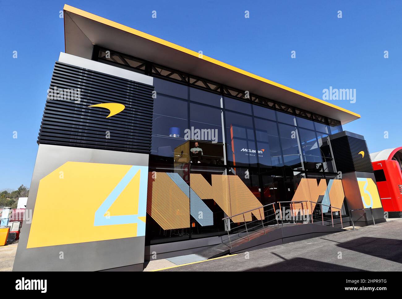 Mclaren motorhome in paddock hi-res stock photography and images - Alamy