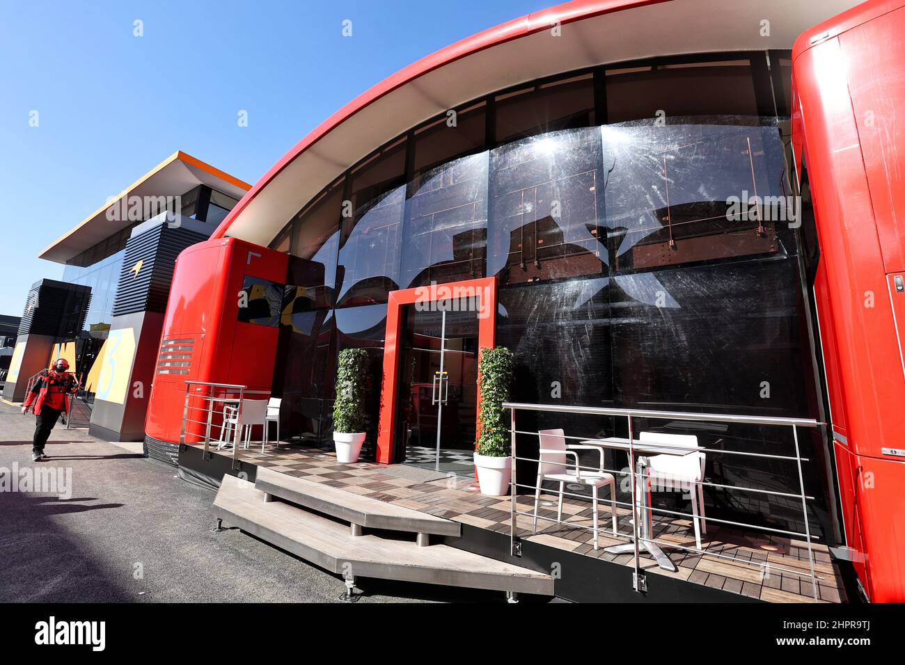 Ferrari motorhome in paddock hi-res stock photography and images - Alamy