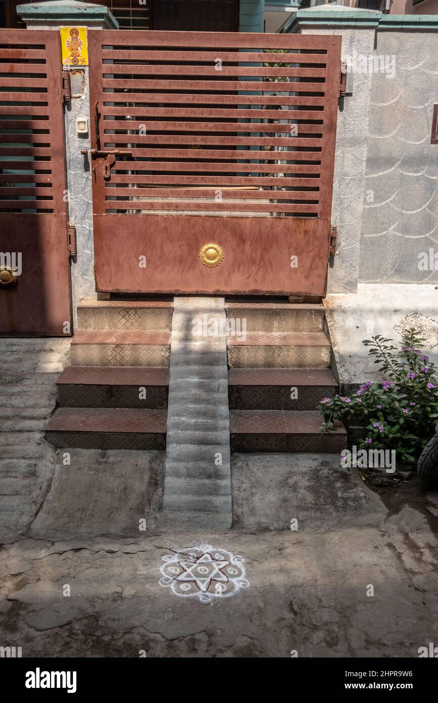 Rangoli is an art originating in the Indian subcontinent, in which ...