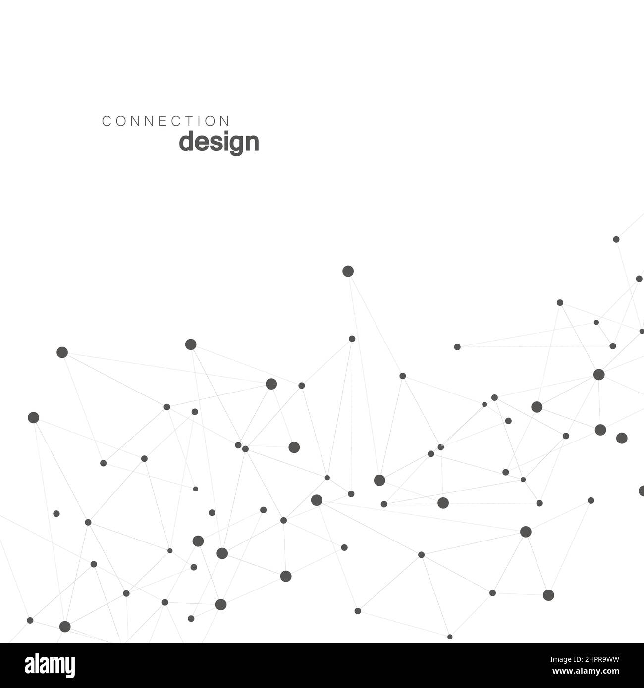 Abstract connect polygonal network background with dots and lines Stock Vector Image & Art - Alamy