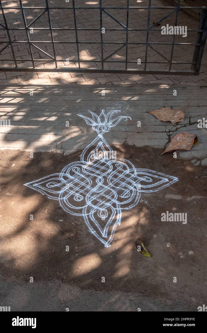 Rangoli is an art originating in the Indian subcontinent, in which ...