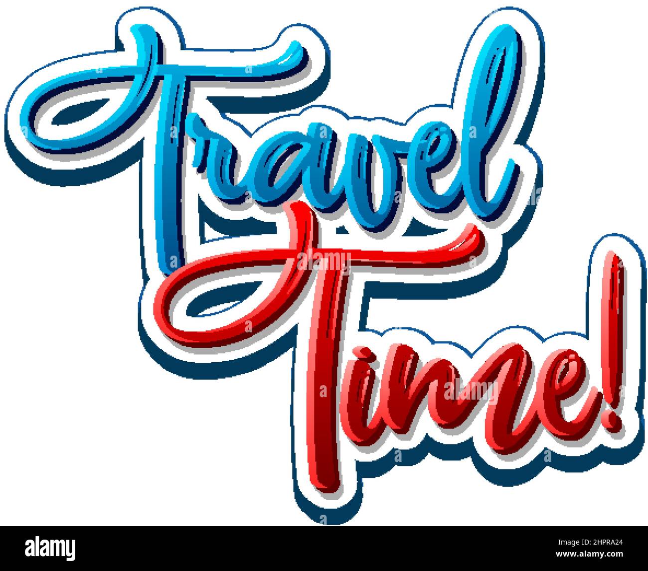 Travel Time typography design illustration Stock Vector Image & Art - Alamy