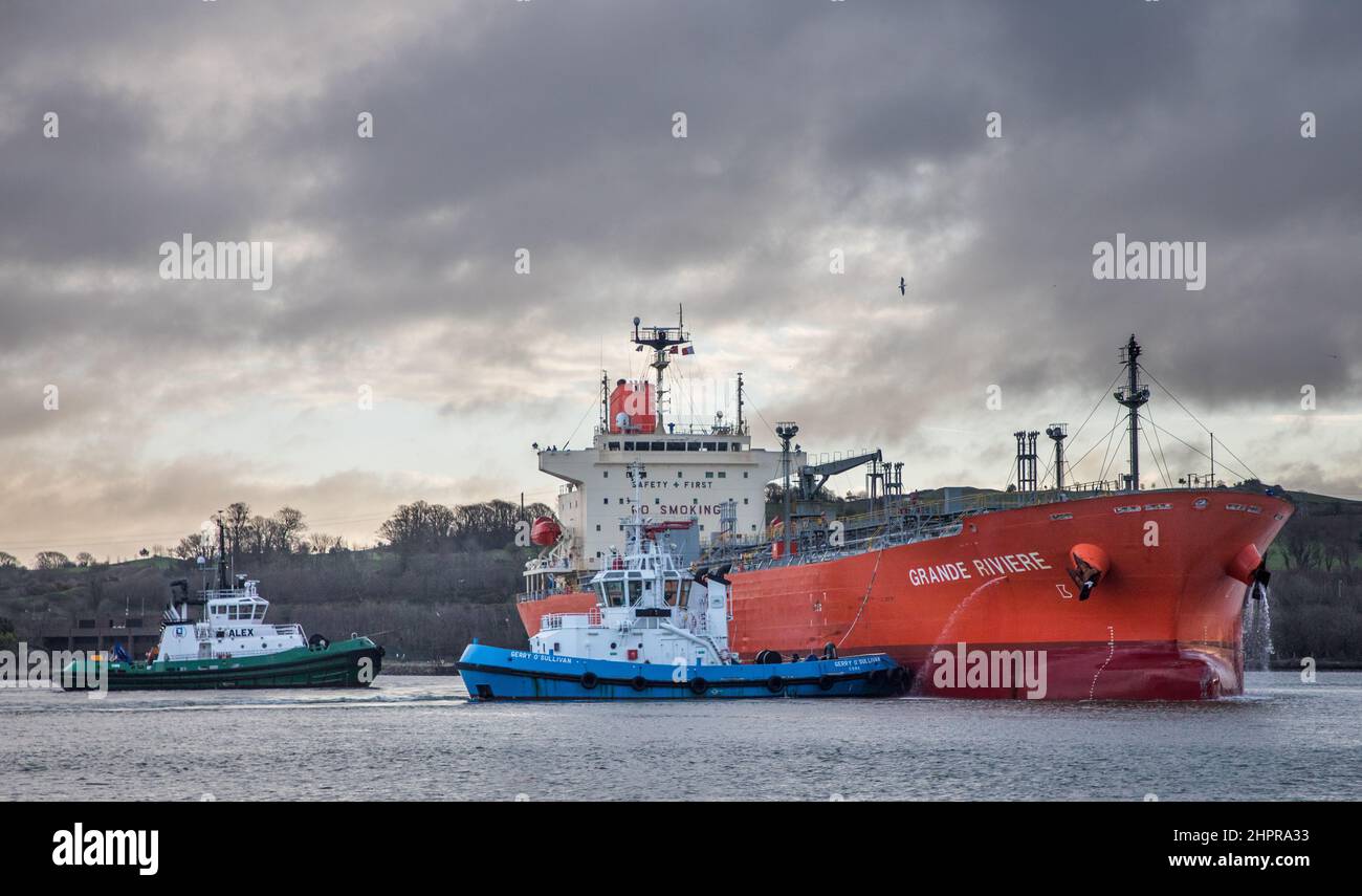 Marino Point, Cork, Ireland. 23rd February, 2022.Tug boats Gerry O ...