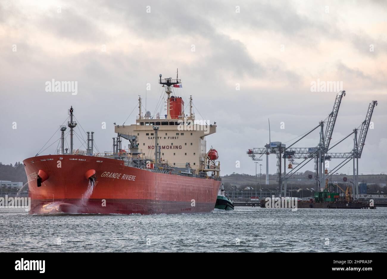 Marino Point, Cork, Ireland. 23rd February, 2022.Tanker Grande Riviere ...