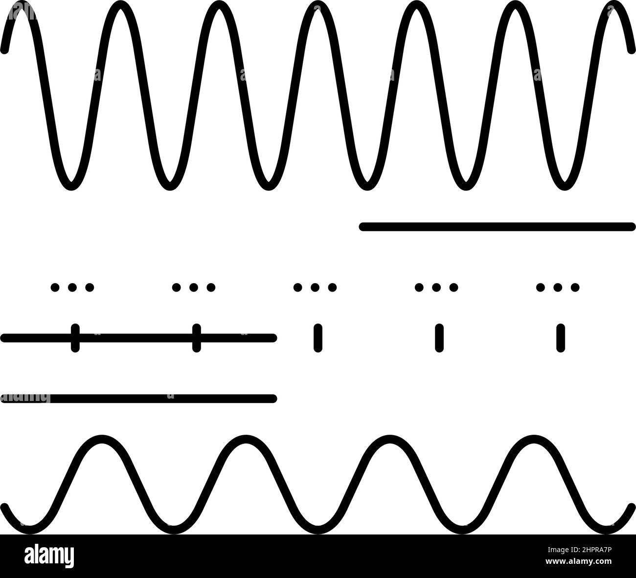 frequency telecommunication line icon vector illustration Stock Vector ...