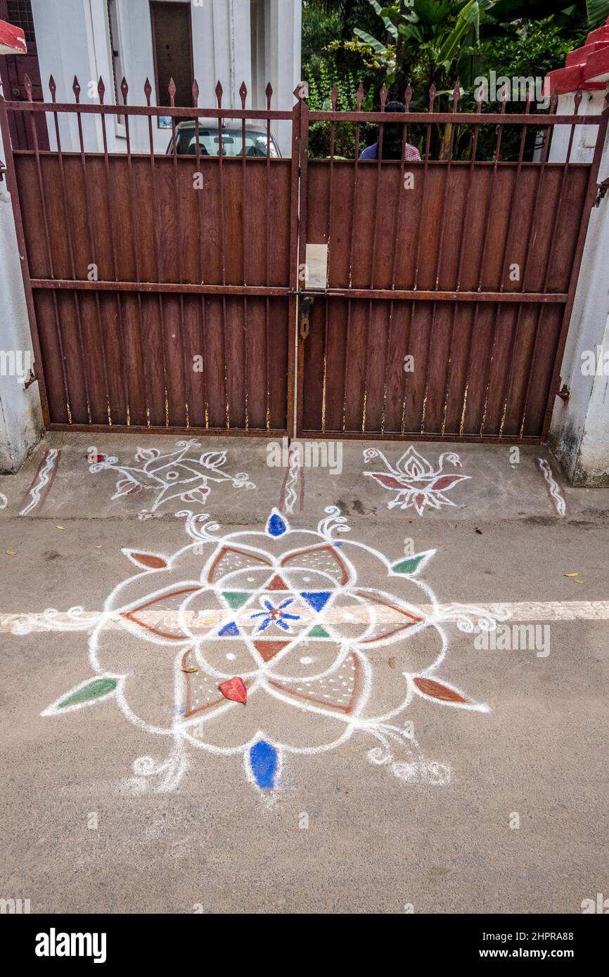 Rangoli is an art originating in the Indian subcontinent, in which ...