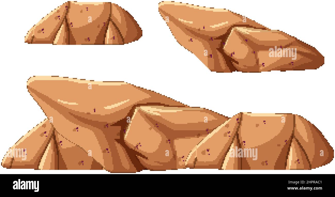 Different color rocks Stock Vector Images - Alamy