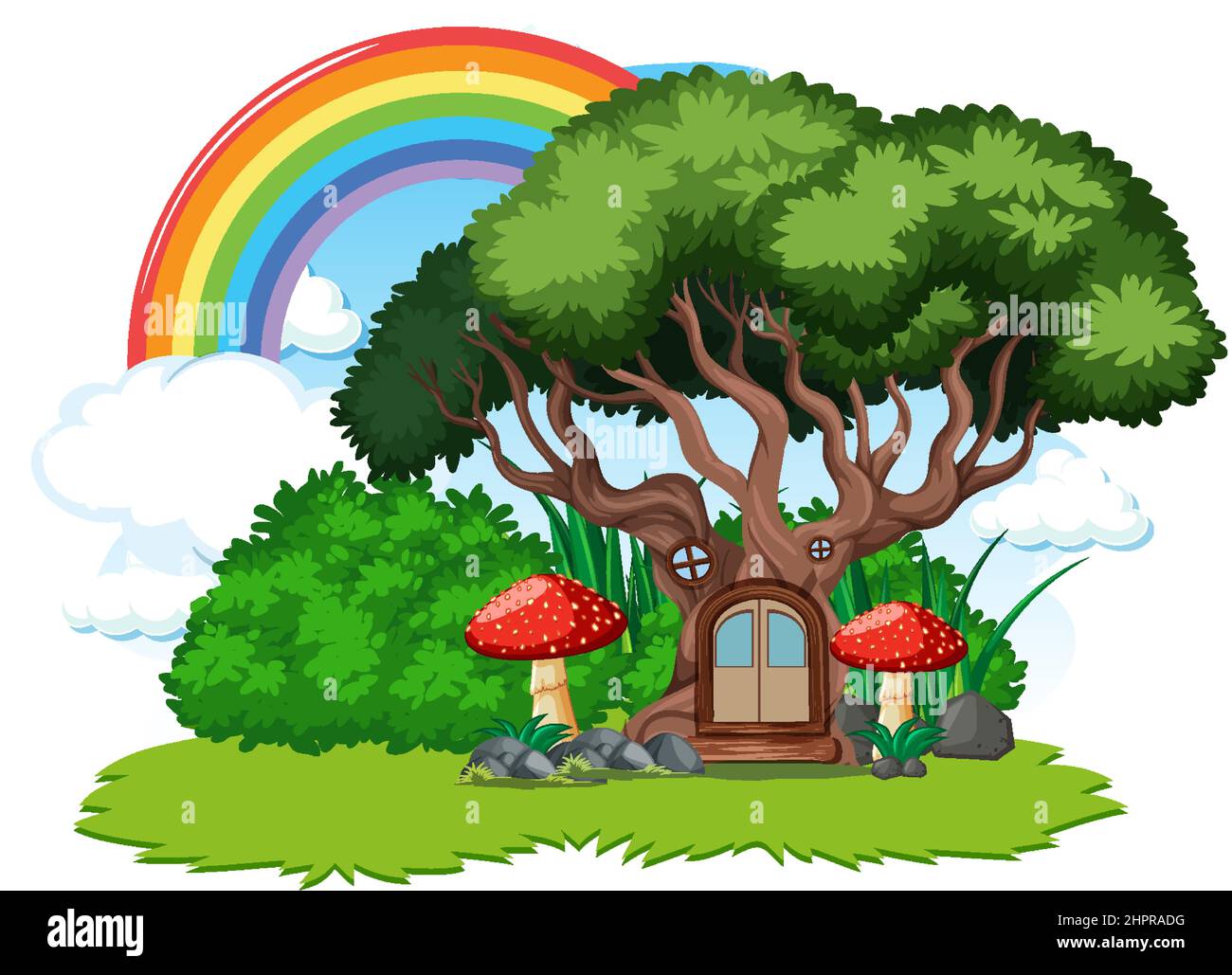 Rainbow clipart house hi-res stock photography and images - Alamy