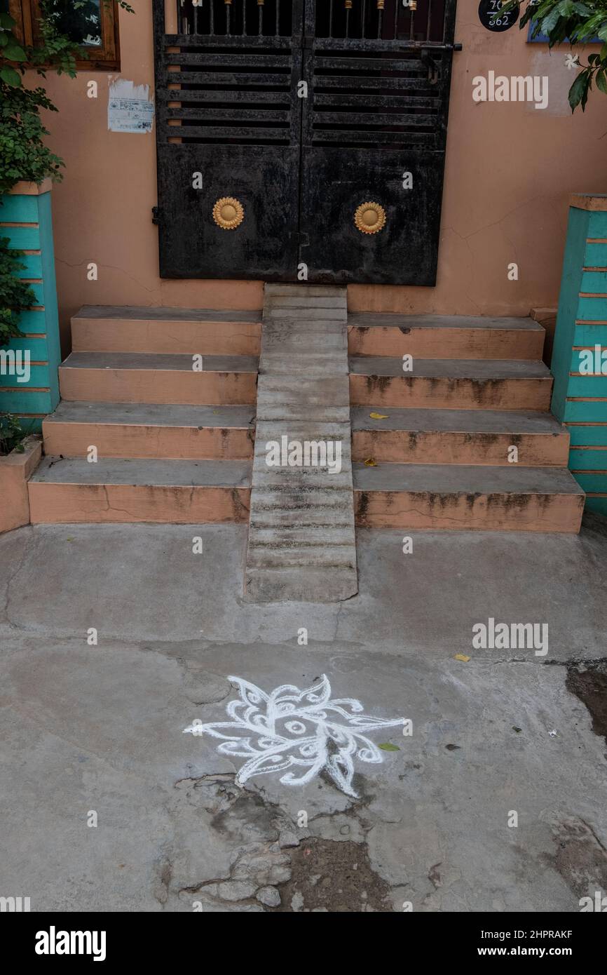 Rangoli is an art originating in the Indian subcontinent, in which ...