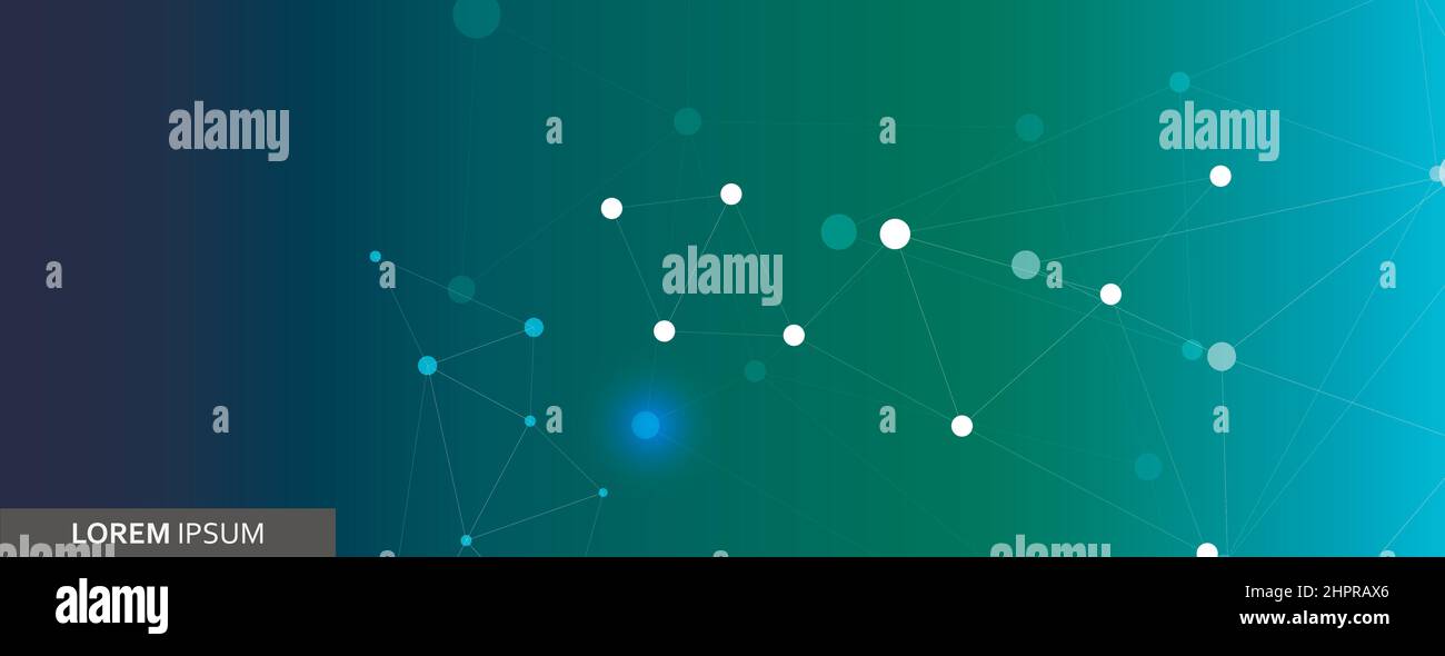 Connect vector visualization with dots and lines Stock Vector Image ...