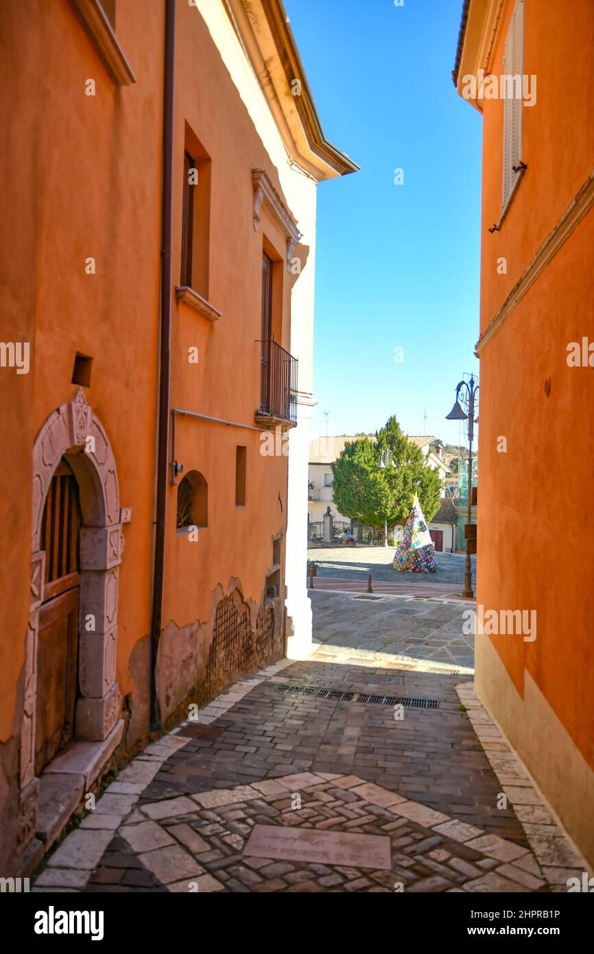 The Italian village of Montecalvo Irpino Stock Photo - Alamy