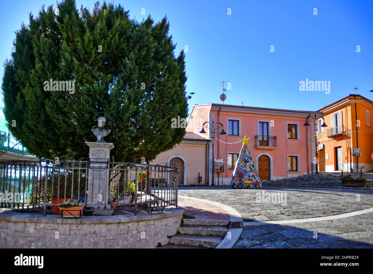 The Italian village of Montecalvo Irpino Stock Photo - Alamy