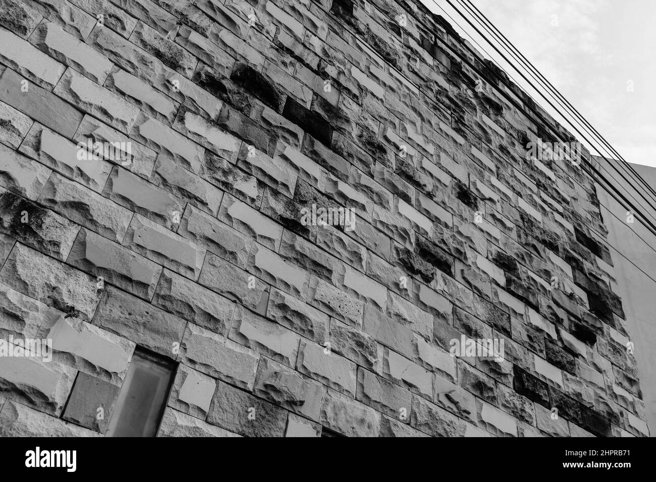 Old grunge dirty brick wall surface. Abstract tiled brick work ...