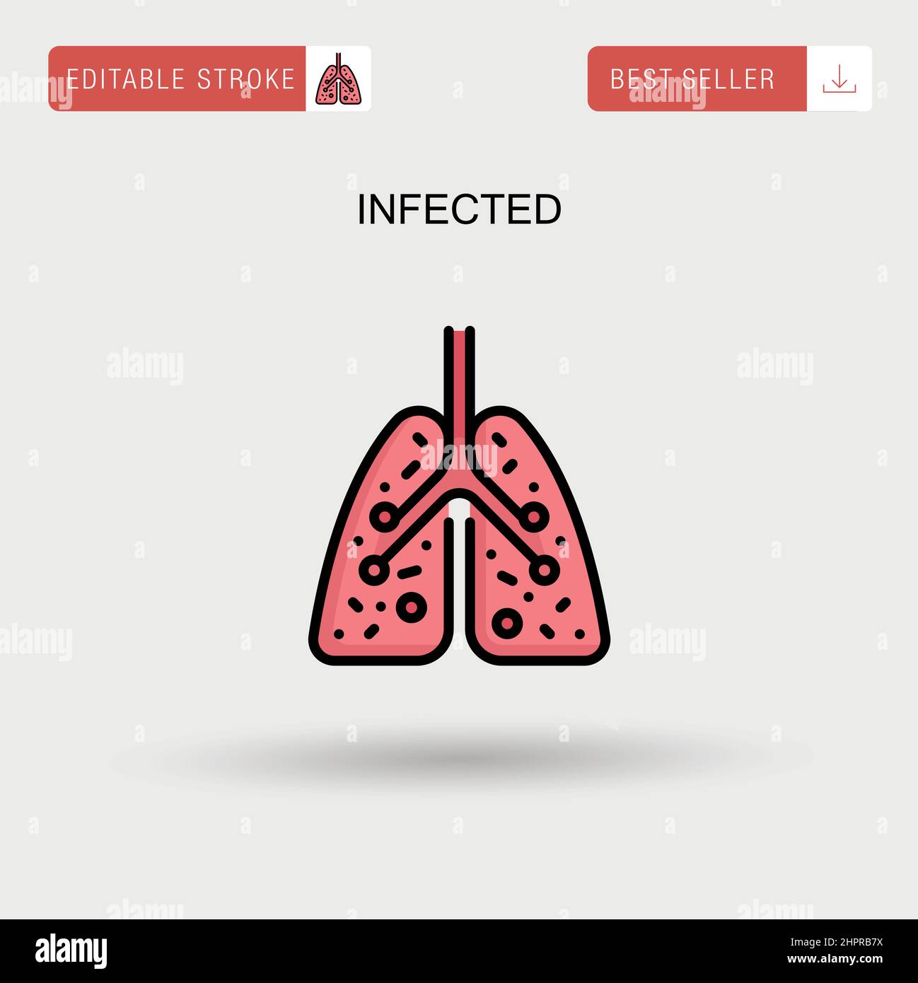 Infected Simple vector icon Stock Vector Image & Art - Alamy