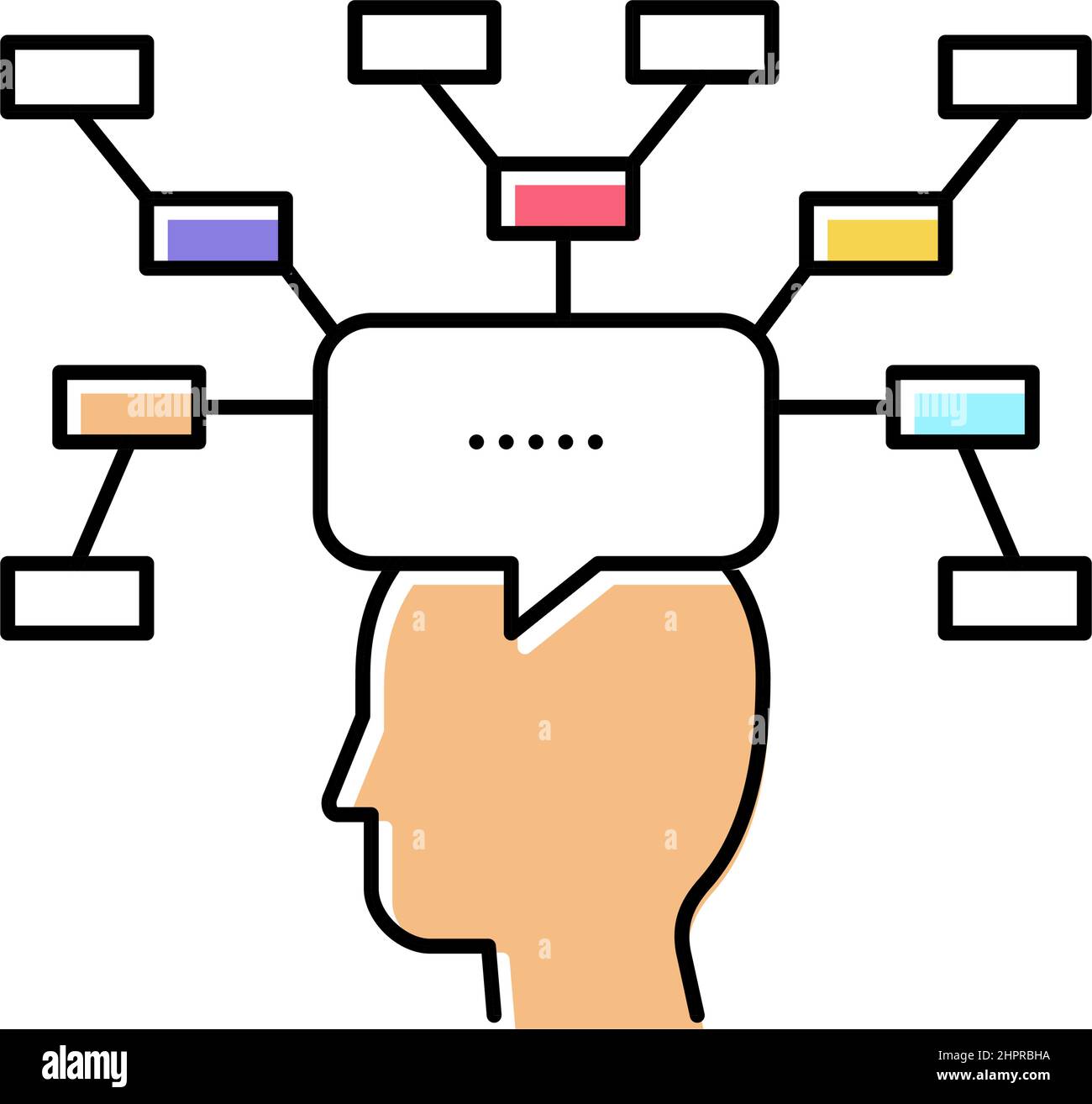 decision theory color icon vector illustration Stock Vector Image & Art ...