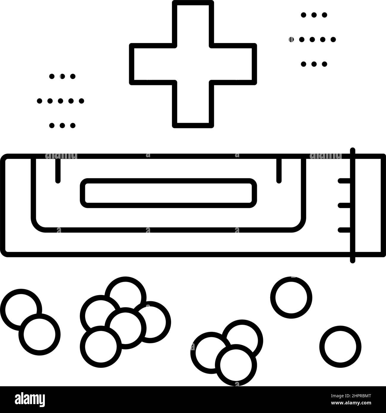 medical drug homeopathy line icon vector illustration Stock Vector ...