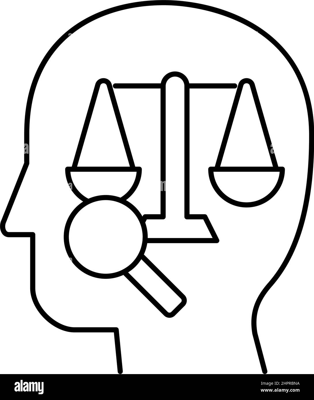 right law dictionary line icon vector illustration Stock Vector Image ...