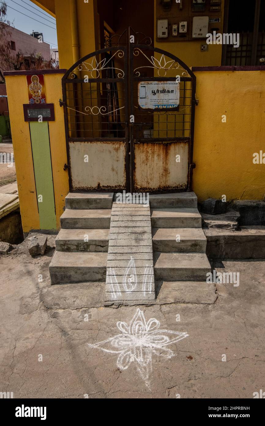 Rangoli is an art originating in the Indian subcontinent, in which ...