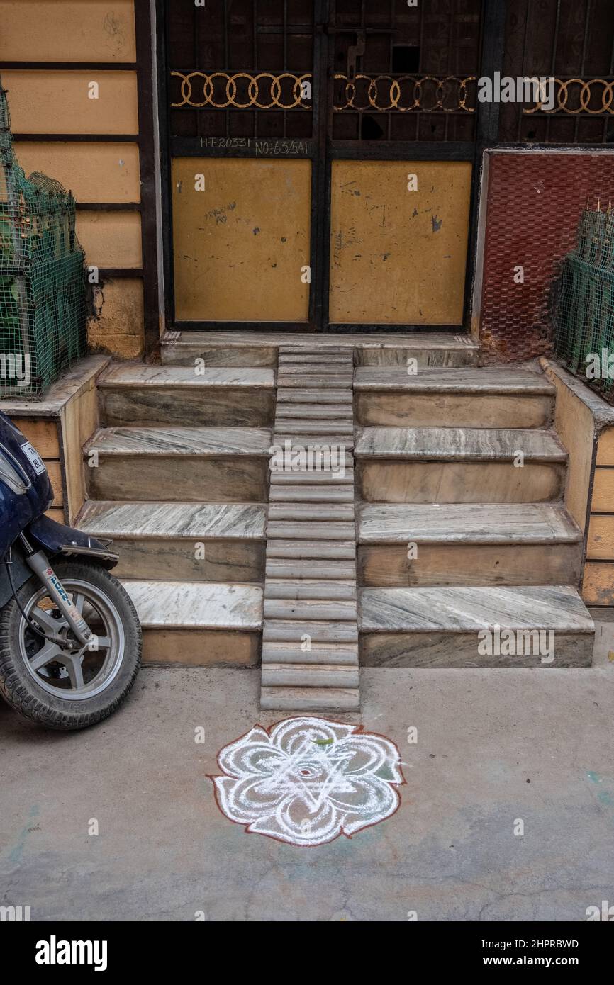Rangoli is an art originating in the Indian subcontinent, in which ...