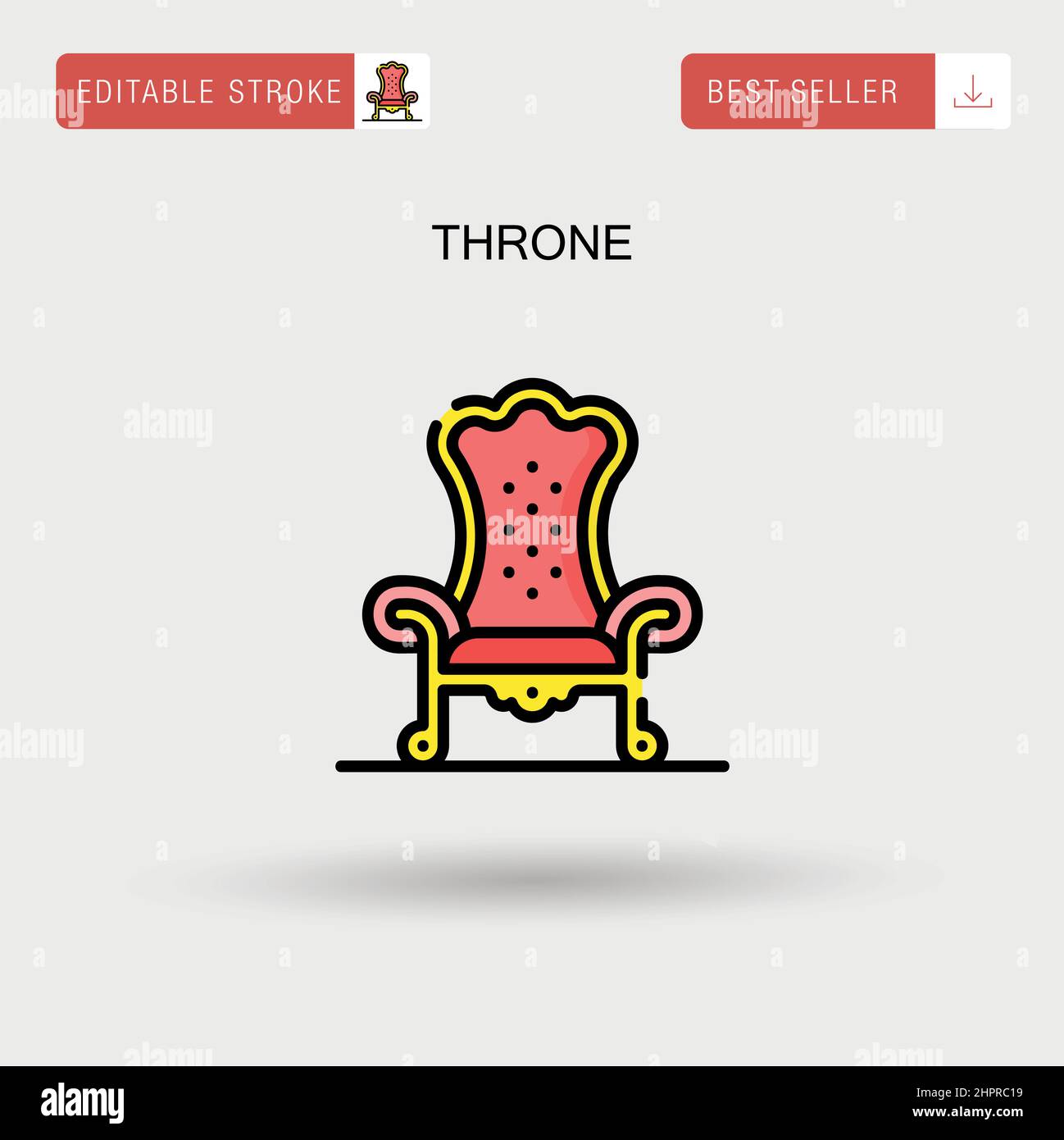 Red throne Stock Vector Images - Alamy