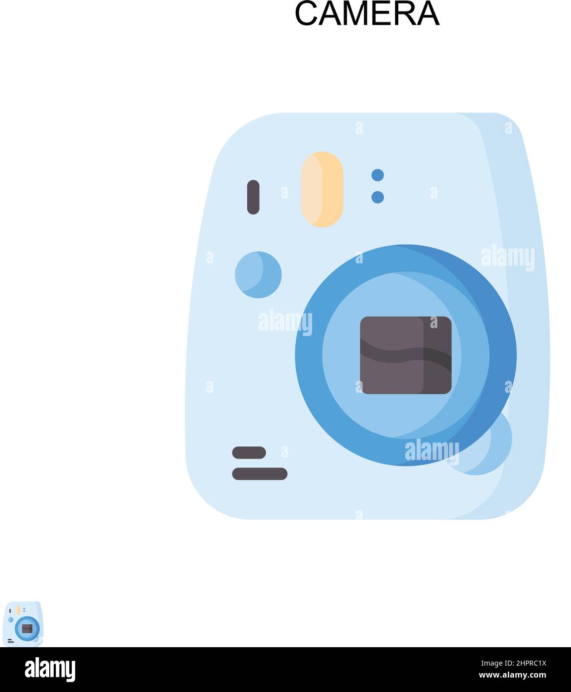 Camera Simple vector icon. Illustration symbol design template for web ...