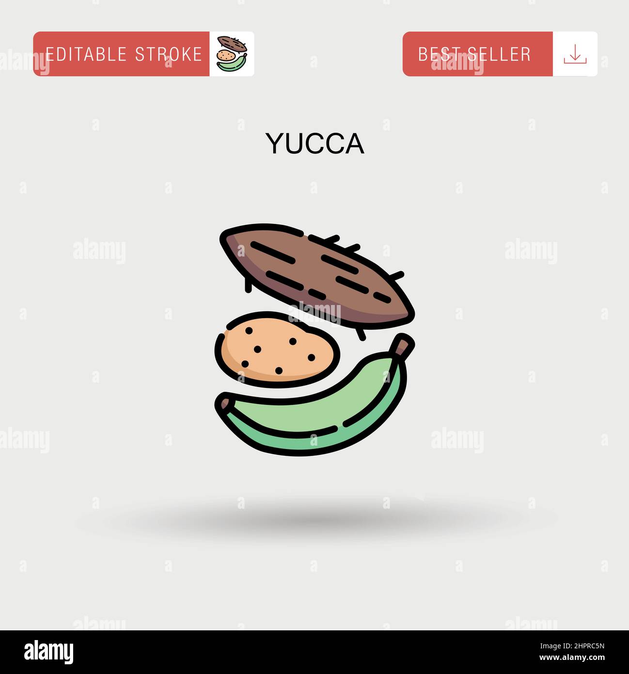 Yucca Simple vector icon Stock Vector Image & Art - Alamy