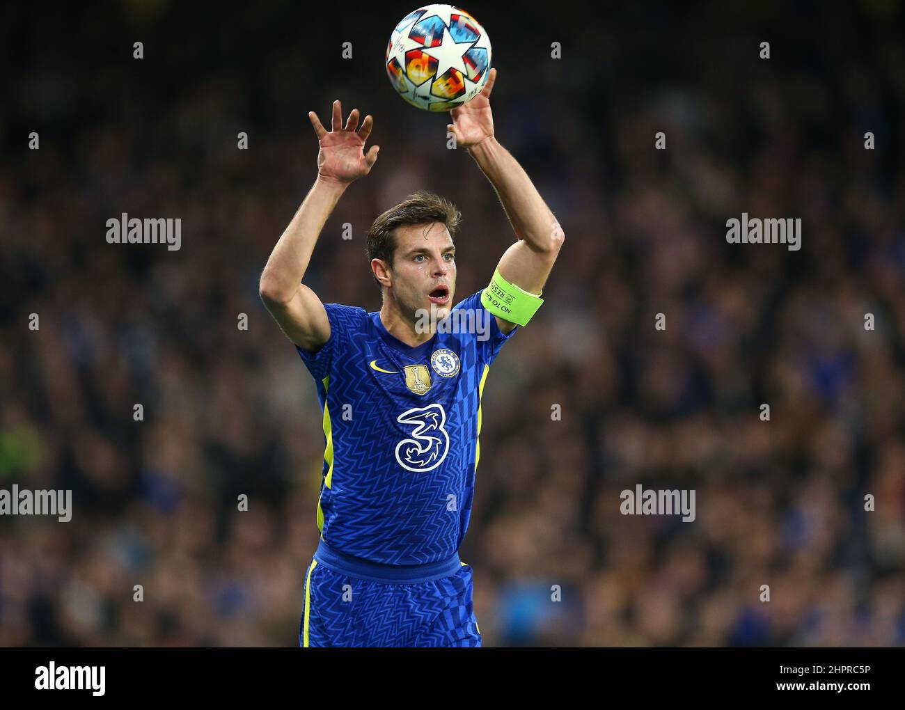 Stamford Bridge, London, UK. 22nd Feb, 2022. Cesar Azpilicueta of ...
