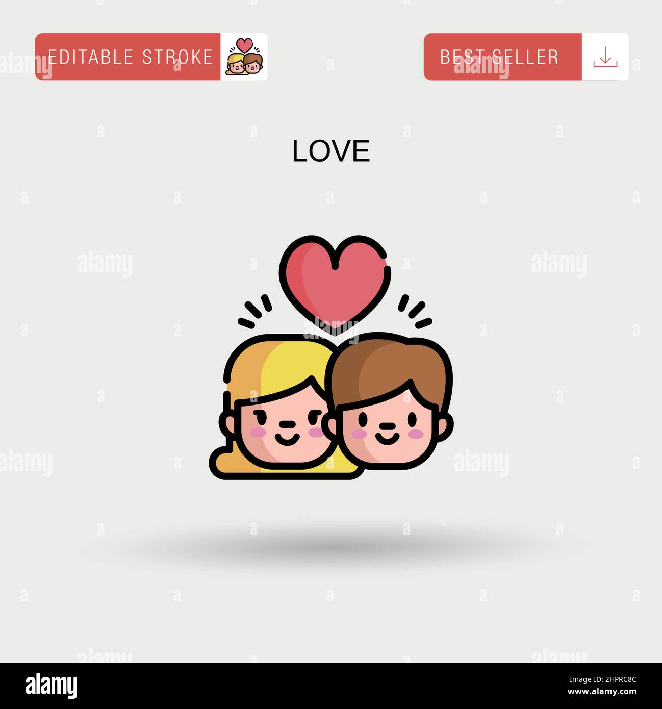 Simple love card hi-res stock photography and images - Alamy