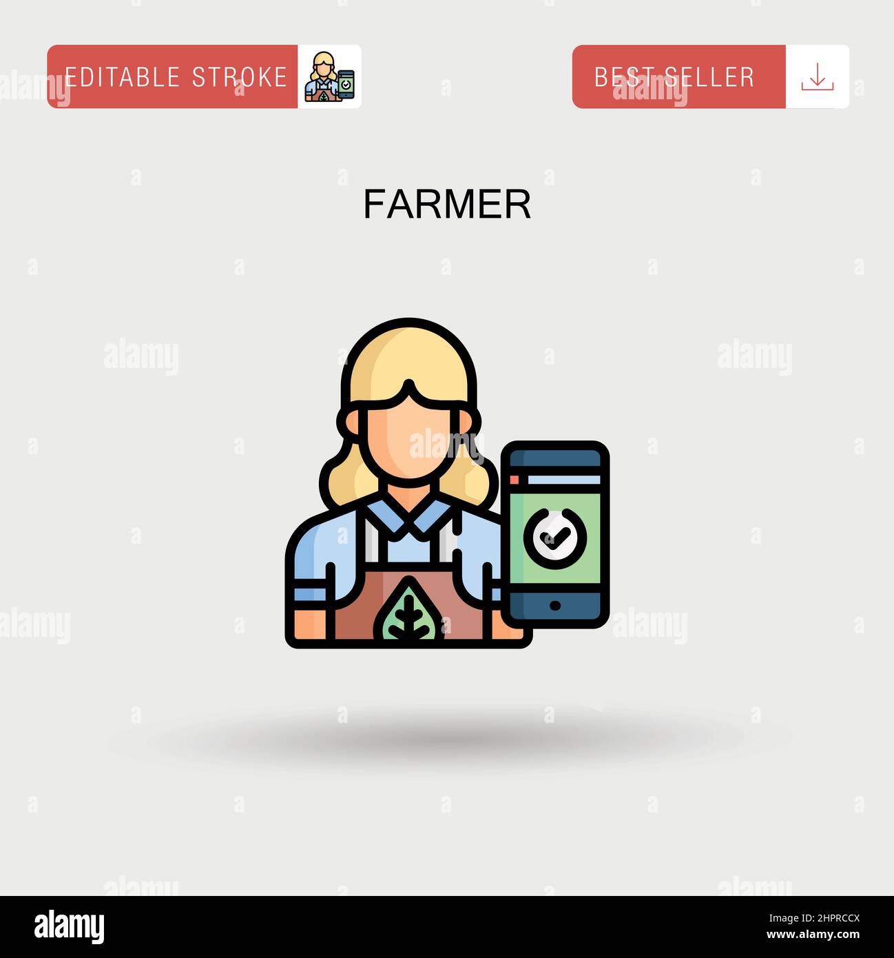 Farmers harvest wheat crop Stock Vector Images - Alamy