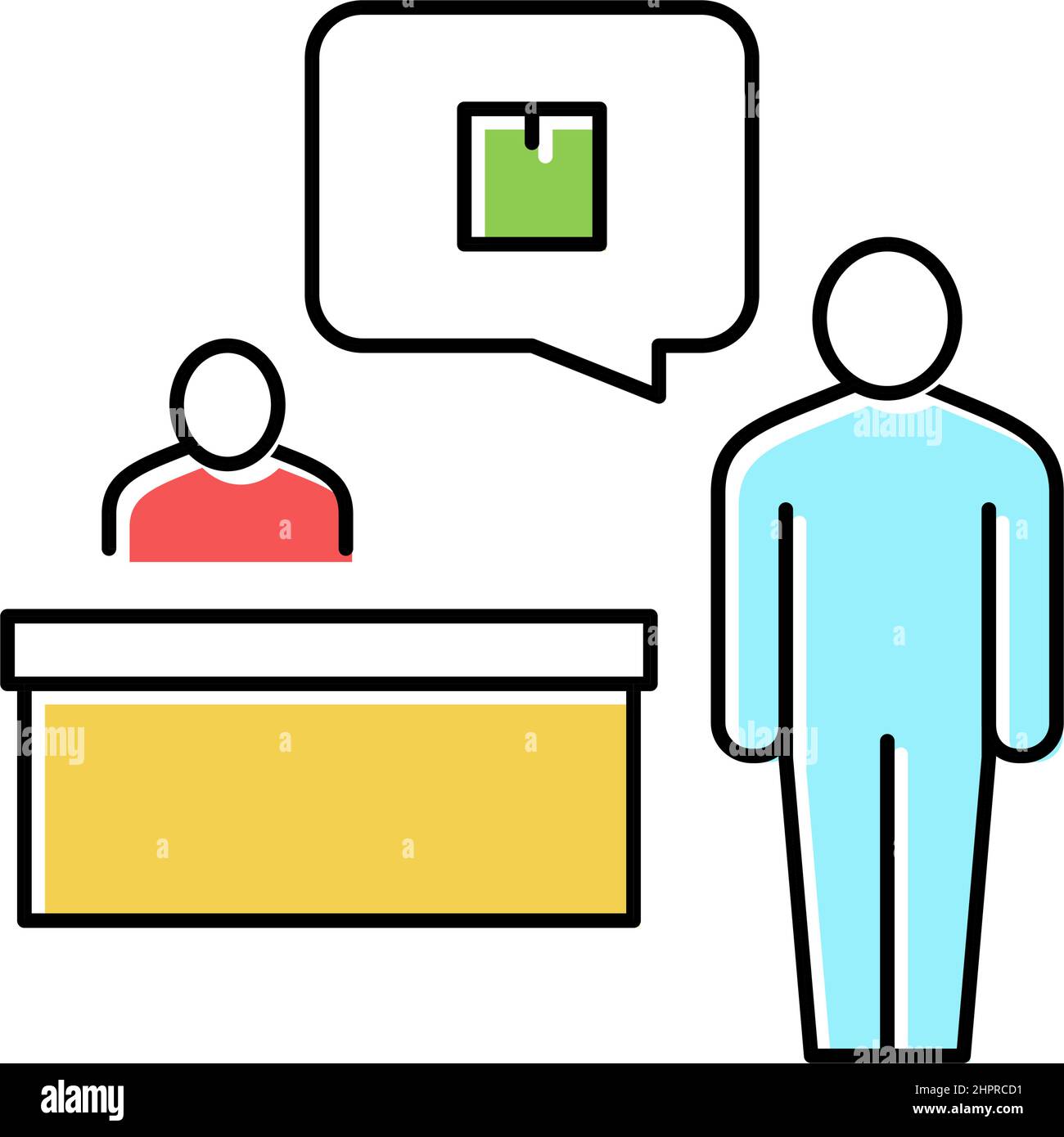 ordering box color icon vector illustration Stock Vector Image & Art ...