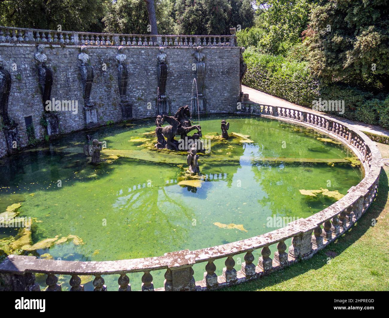 Bagnaia villa lante gardens hi-res stock photography and images - Alamy