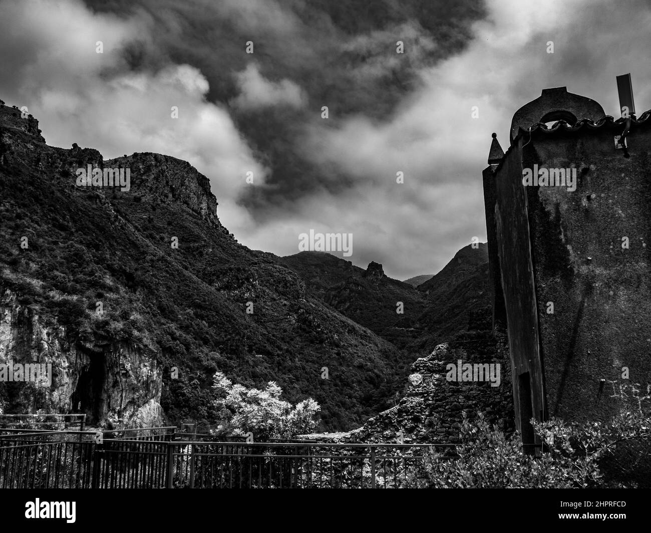 Italy, Calabria, Pollino National Park, village of Orsomarso Stock ...