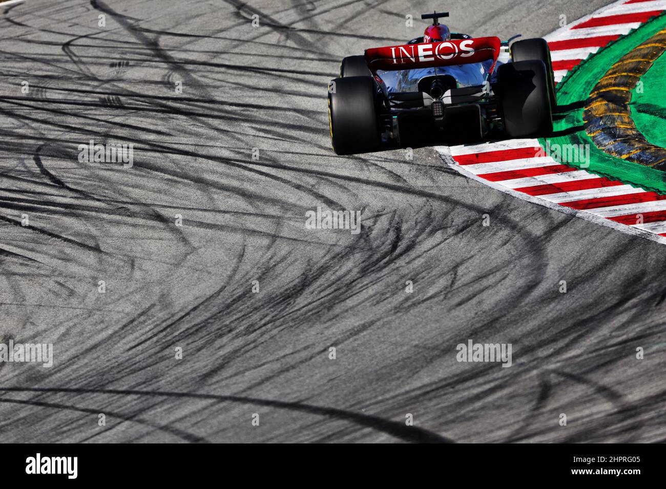 Barcelona, Spain. 23rd Feb, 2022. George Russell (GBR) Mercedes AMG F1 ...