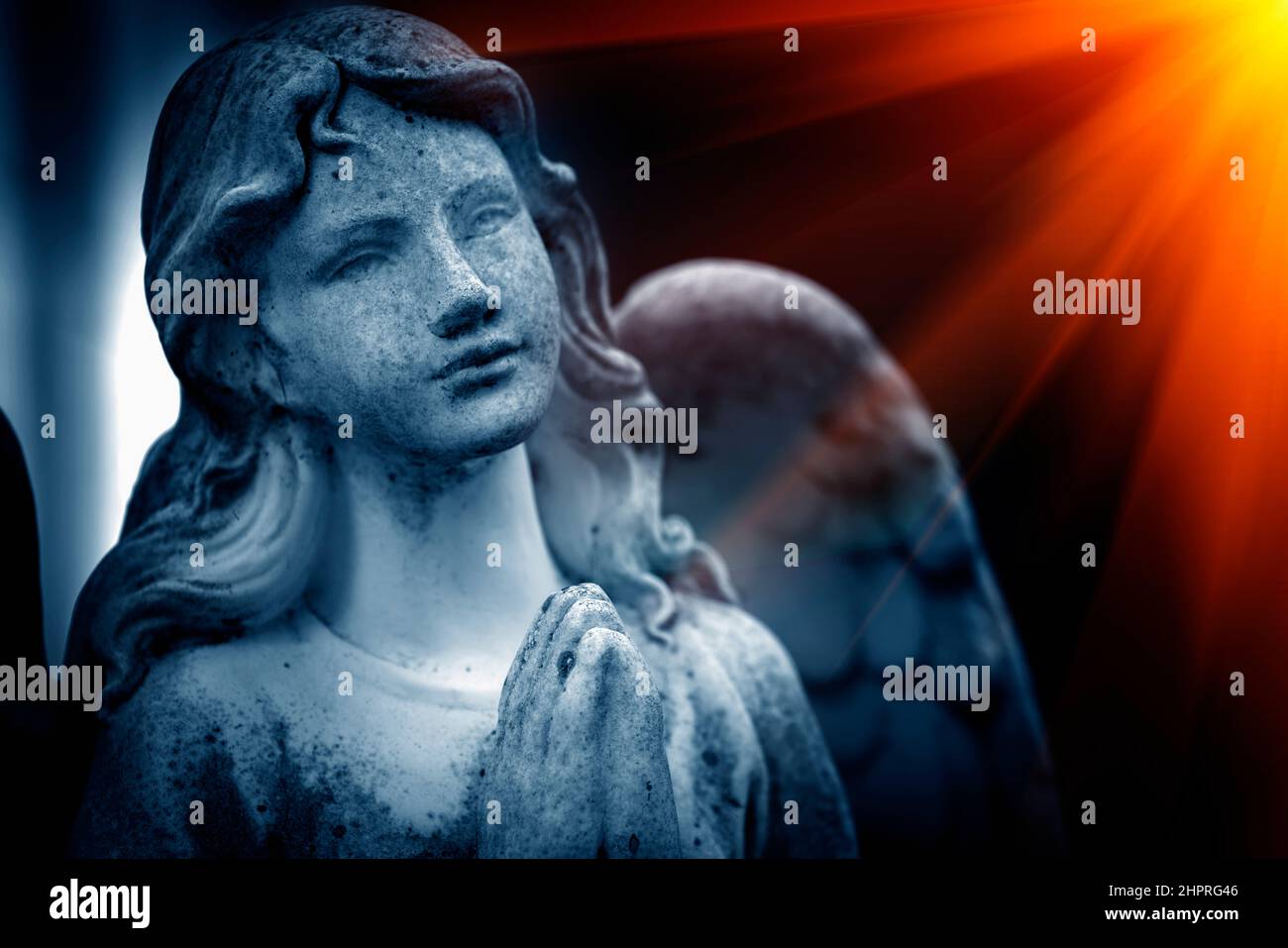 Portrait angel in heaven hi-res stock photography and images - Alamy