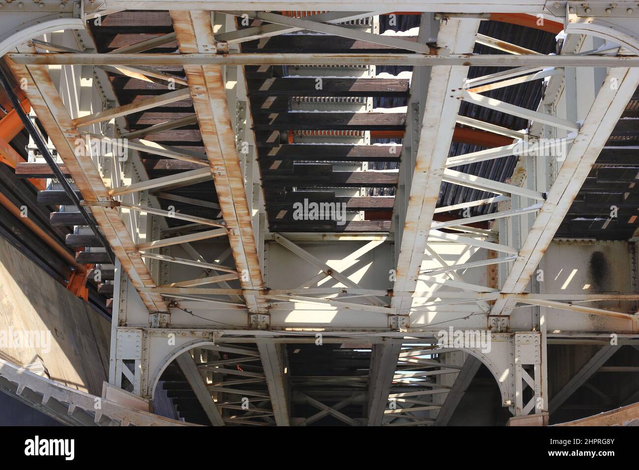The train tube at the Chicago Illinois Tech campus CTA stop Stock Photo ...