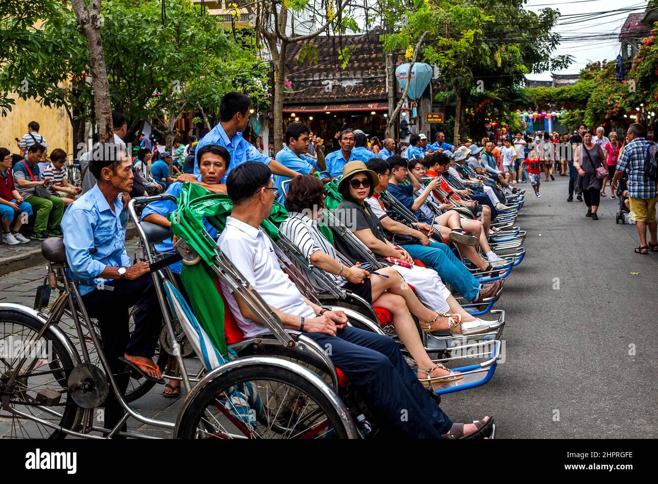 Tours in a cycle rickshaw on Old Town Stock Photo - Alamy