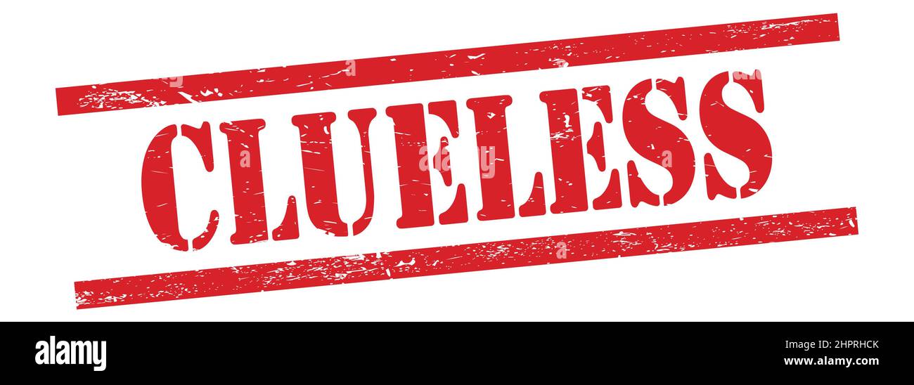 Clueless stamp hi-res stock photography and images - Alamy