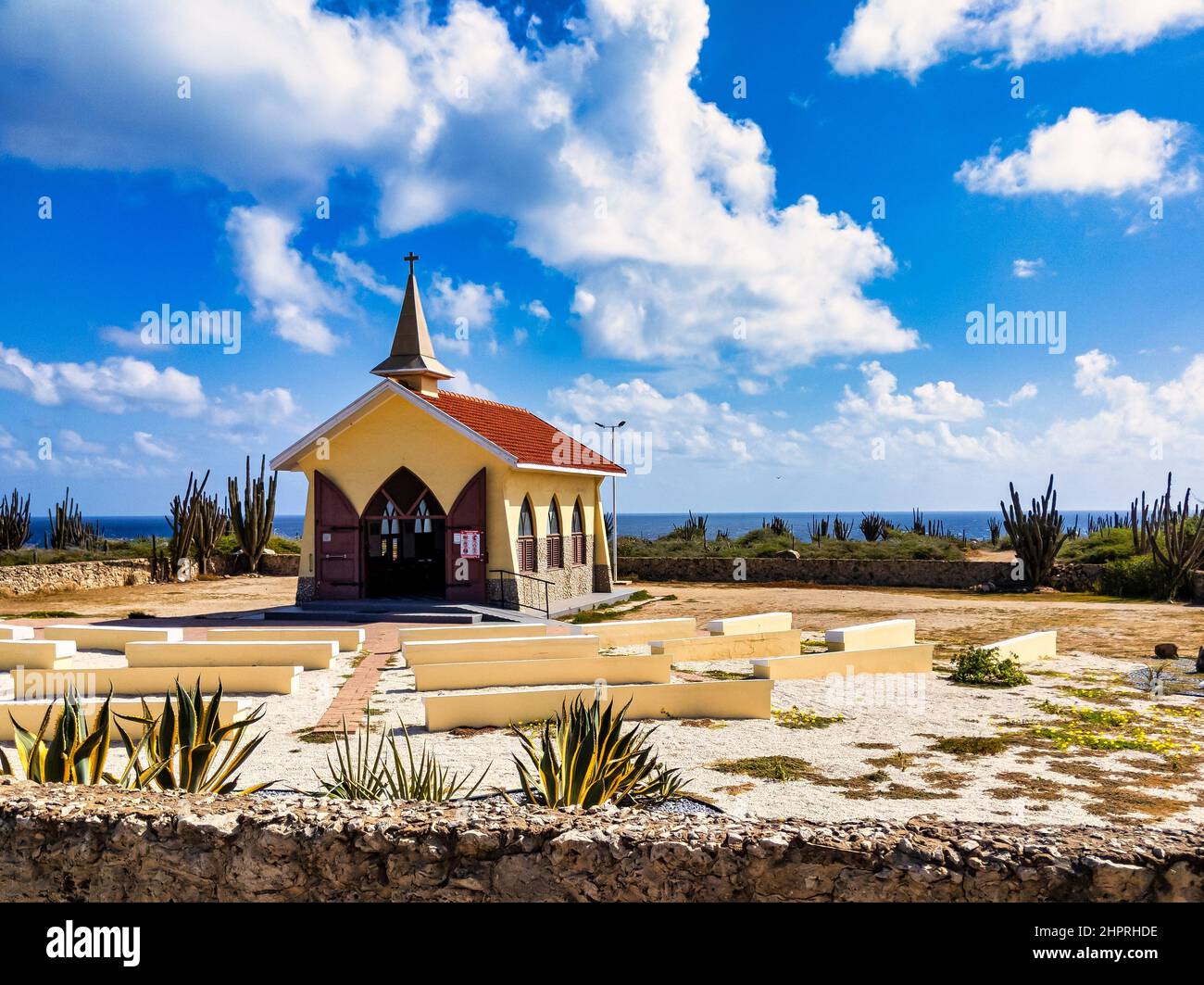 Chapel church aruba cactus hi-res stock photography and images - Alamy