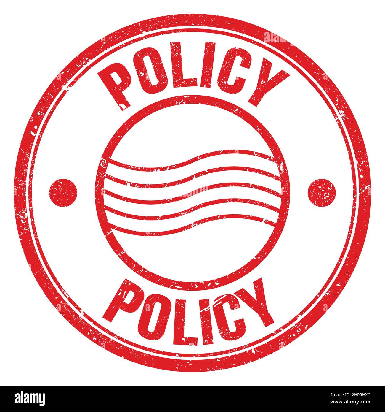POLICY word written on red round postal stamp sign Stock Photo - Alamy
