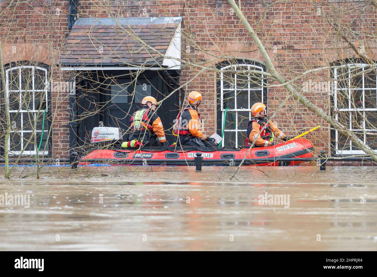Bewdley, UK. 23rd February, 2022. Fire and rescue services resort to ...