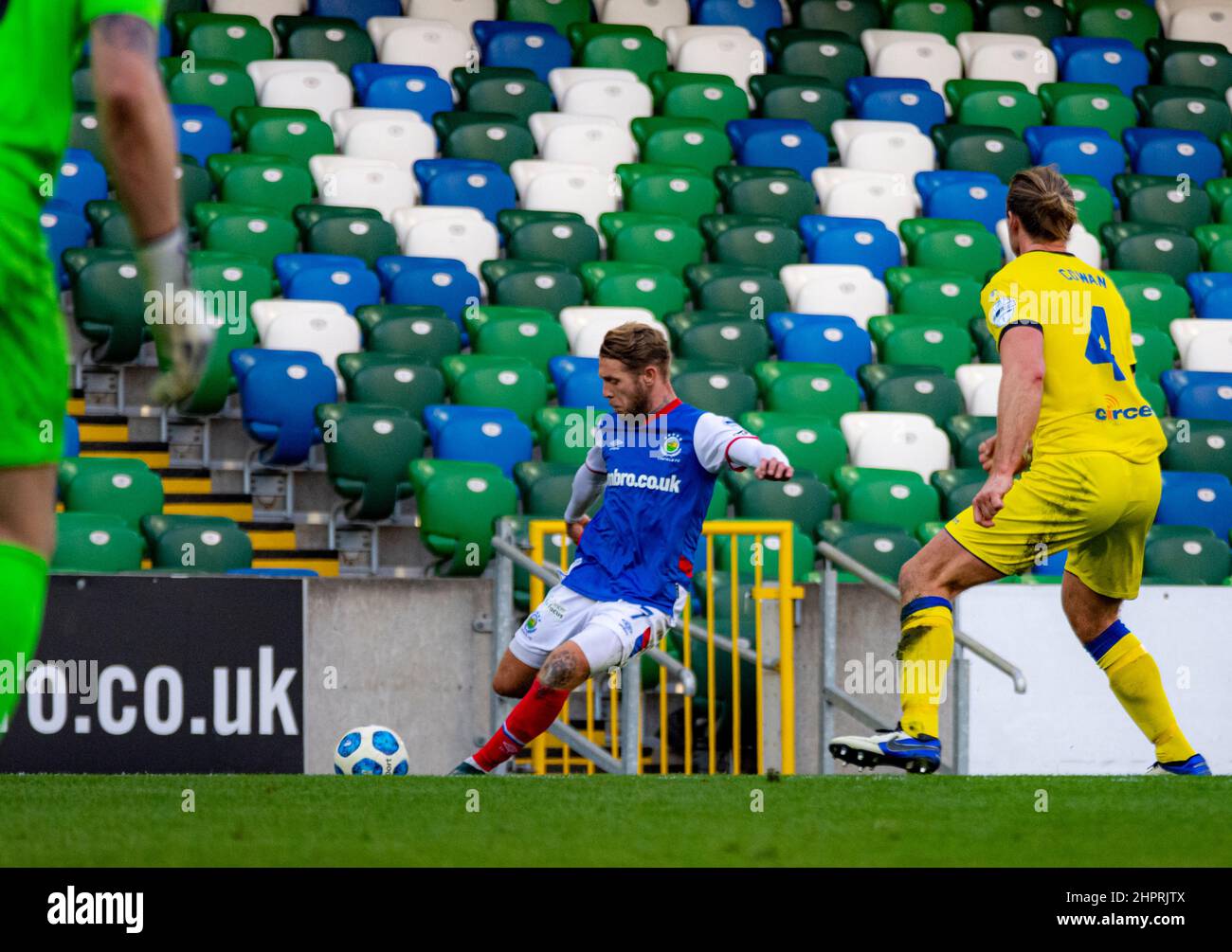Kirk Millar - Linfield Vs Dungannon Swifts in the Danske Bank ...