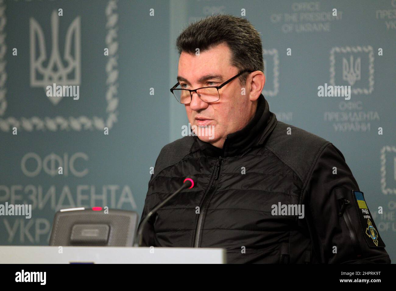 KYIV, UKRAINE - FEBRUARY 23, 2022 - Secretary of the National Security ...