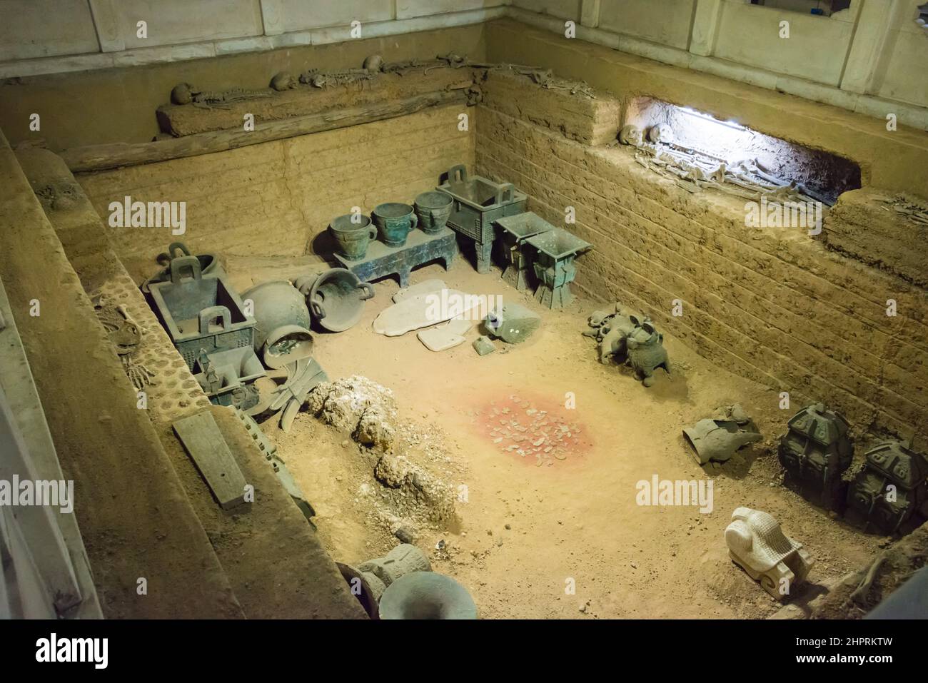 Yin ruins of fu hao tomb hi-res stock photography and images - Alamy